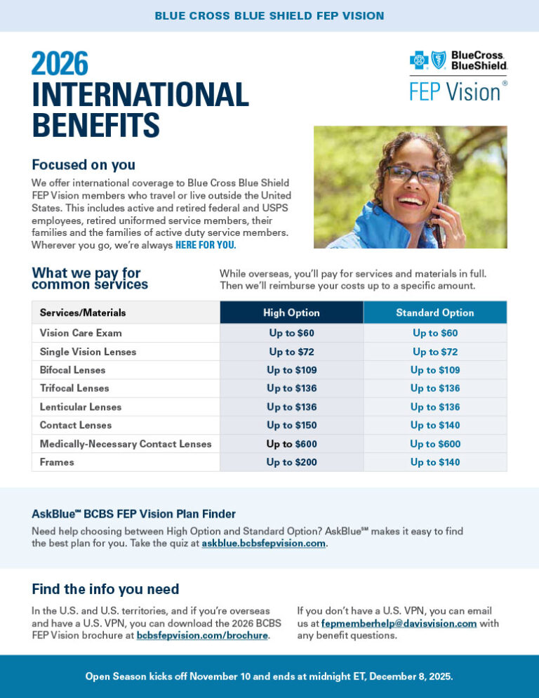 Benefit Info and Pricing - BCBS FEP Vision