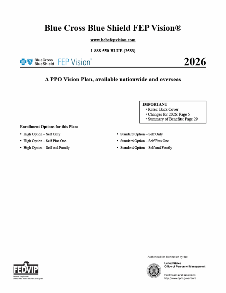 Benefit Info and Pricing - BCBS FEP Vision